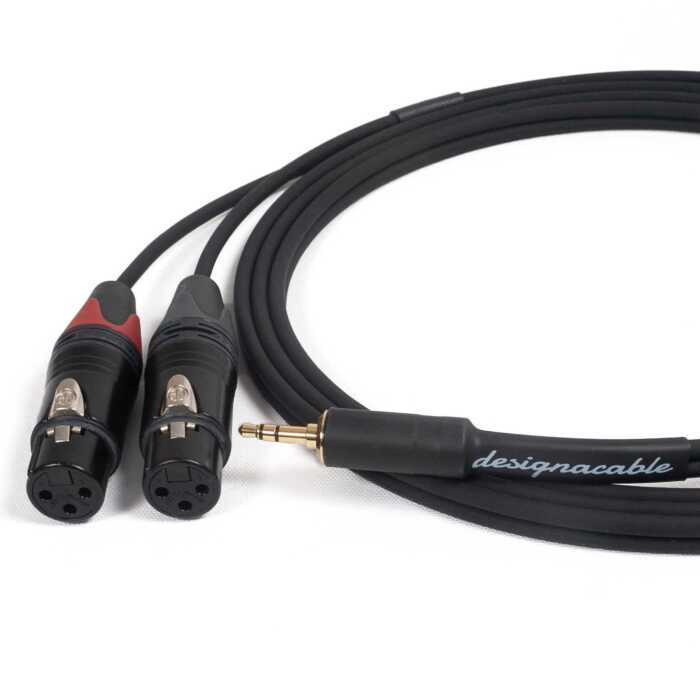 3.5mm Mini Jack to 2 x Neutrik Female XLRs. Sommer ONYX 2025 Black Or ...