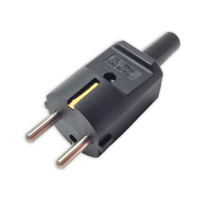 Kaiser Euro Plug Rewireable Schuko. European Heavy Duty Plug Top Connector.