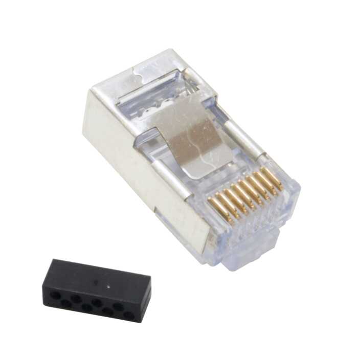 Sentinel Cat5e & Cat6 High Speed RJ45 Plug Connector. 8 Way Screened ...