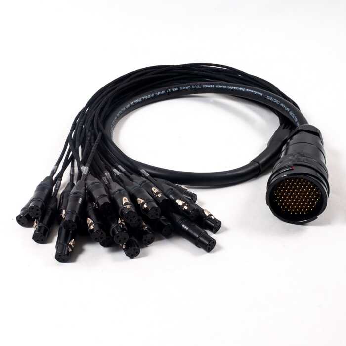 24 way Female XLRs to VEAM, VDM Multipin. Female to Male. Tough VAN ...