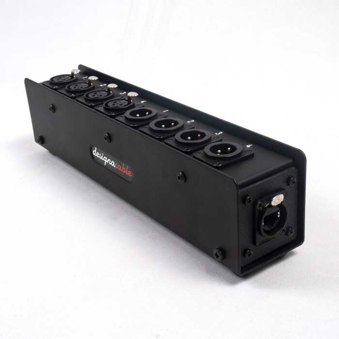 Parallel AoC Satellite - Audio over cat 4 in and 4 out paralleled XLR