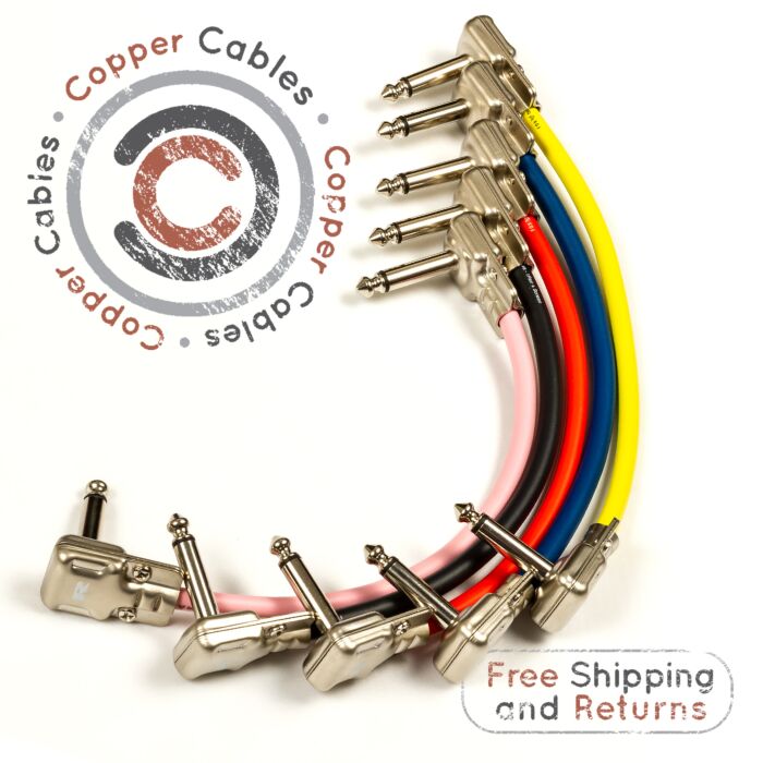 Pancake Guitar FX Patch Lead. REAN by Neutrik. foxONE Pedal Board Cable