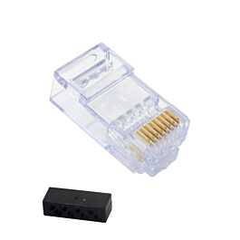 Sentinel Cat5e & Cat6 RJ45 Plug Connector. 8 Way. Un-screened 111 ...