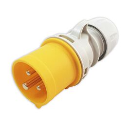 PCE Shark 16amp 110v Yellow Ceeform Cable Mount Plug. 013-4. Caravan ...