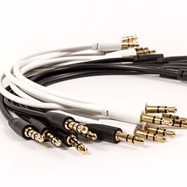 20cm Stereo Mini Jack AUX Cable. Short 3.5mm TRS Male Plug Lead Cord
