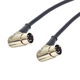 Angled 5 Pin Din Midi Lead. Pedal Board Cord, Keyboard, Synth, Foot ...