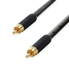 Van Damme COAXIAL RCA to RCA Lead. 75ohm Plasma Coax Cable. CCTV Video ...