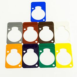 Neutrik Coloured Lettering plate for D-Series connectors
