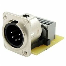 Neutrik. NC5MDM3-H-PCB-IDC. XLR Panel Mount Feedthrough