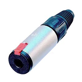 Neutrik NJ3FC6 TRS Socket. Silver 1/4" female Jack connector