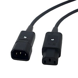 Premium IEC Kettle Extension Lead. C13 to C14. Long Flexible Mains ...