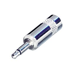 3.5mm Rean NYS226 Silver Straight Mono Mini Jack Connector