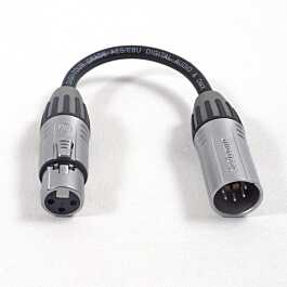 DMX Adapter Turnaround Cable. 3 Pin to 5 Pin XLR Lead