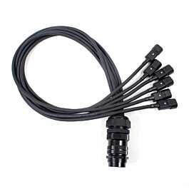 Socapex Spider - 10amp IEC C14 (male) to 19 Pole Female Soca