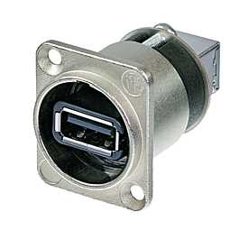 Neutrik NAUSB-W USB A to B Chassis Panel Mount. Reversible