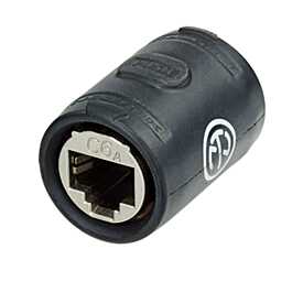 Neutrik NE8FFX6-W CAT6a etherCON RJ45 feedthro Coupler Adaptor. Cable ...