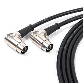 Angled 7 Pin Din Midi Cable. Foot Switch to Amp, Rocktron, Fractal Lead