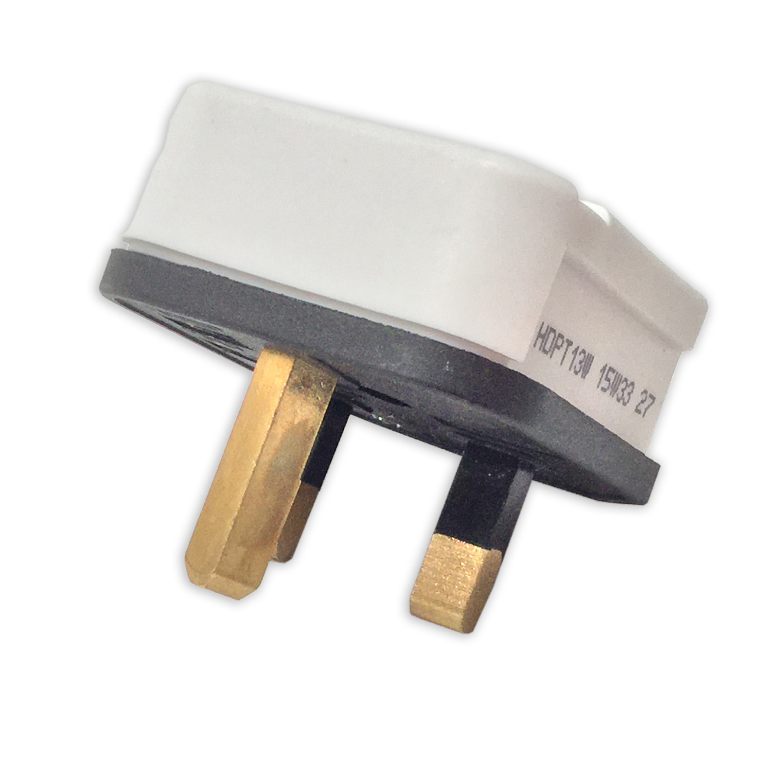 HEAVY DUTY Black, White or Orange UK 3 Pin Plug. 13 amp. HDPT13B-01 ...
